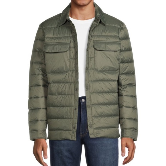 George | Jackets & Coats | Nwt George Mens Puffer Style Shirt Jacket ...